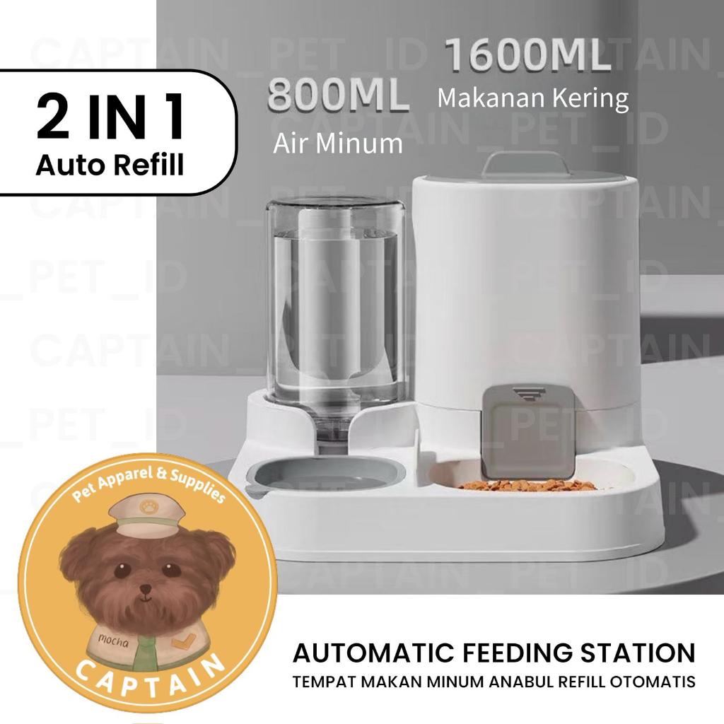 Jual 2 IN 1 AUTOMATIC PET FEEDING STATION TEMPAT MAKAN MINUM HEWAN ...