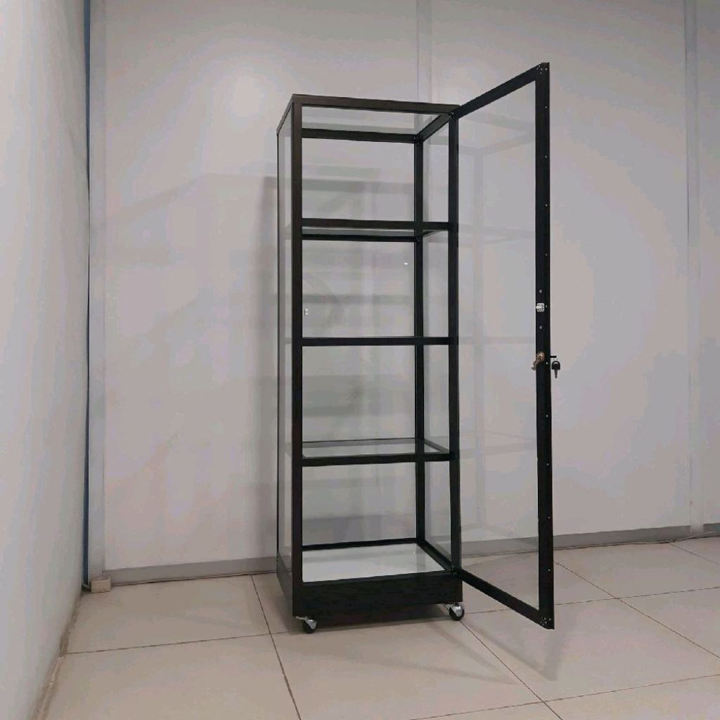 Jual RAK SERBAGUNA ALUMINIUM PREMIUM DAN KACA 4 SUSUN 50x40x170 CM ...