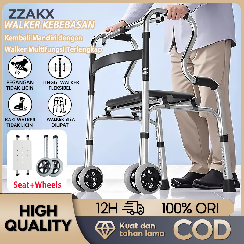 Jual KIRIM HARI INI & Walker Lansia Dewasa - Alat Bantu Jalan 4 Roda ...