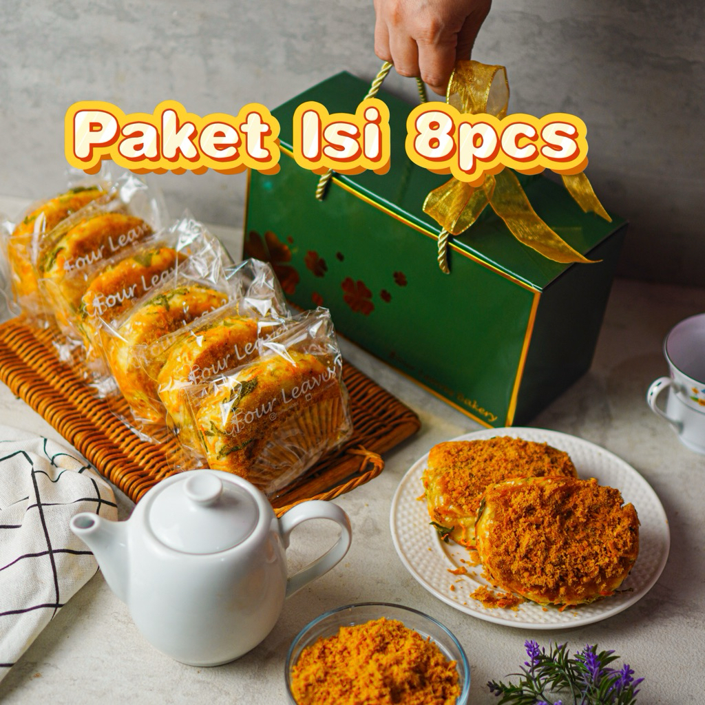 Jual Hampers roti floss roll / isi 8pcs / abon ayam / roti gulung ...