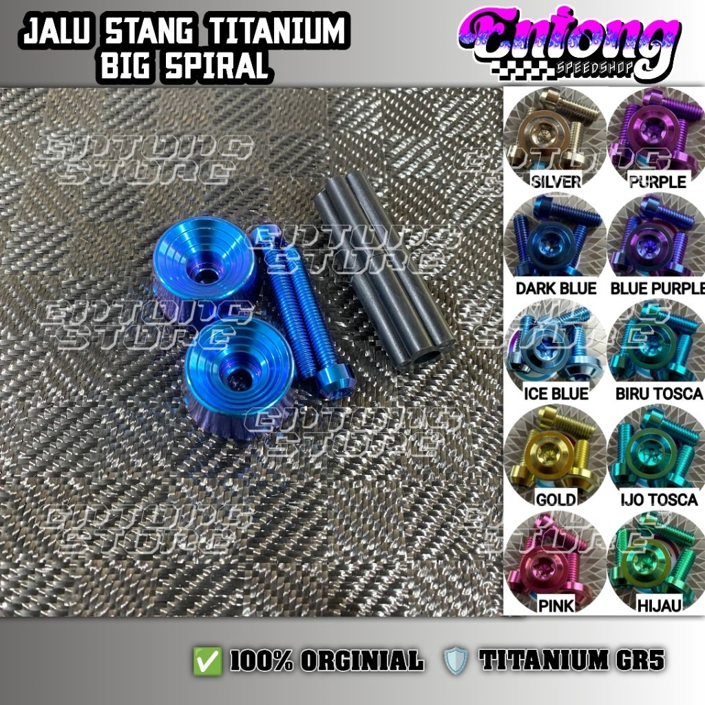 Jual Jalu Stang Bandul Stang Titanium Model BIG SPIRAL Original Vietnam ...