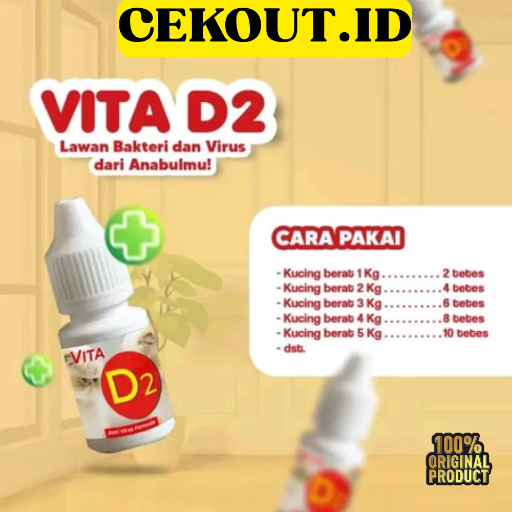 Jual Vita D2 Obat Kucing Flu berat,Virus Panleu,Calici,Distemper, Obat ...
