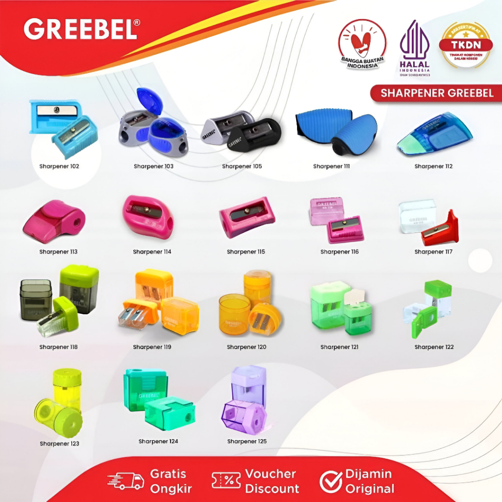 Jual [GREEBEL] SERUTAN PENSIL | RAUTAN | SHARPENER SATUAN (1 PCS ...