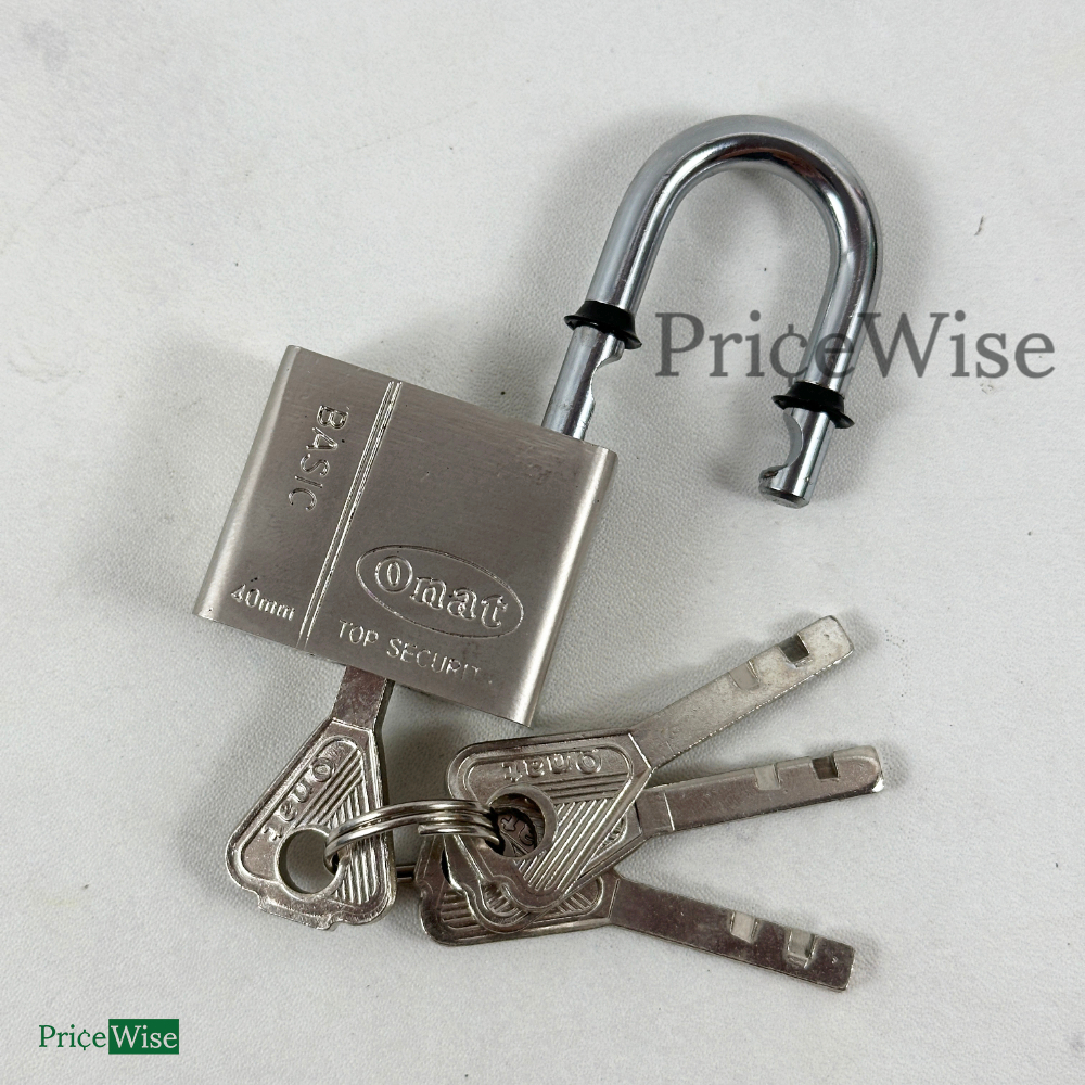 Jual Gembok Nikel Satin 40 mm Pendek Onat / Heavy Duty Padlock 40mm ...