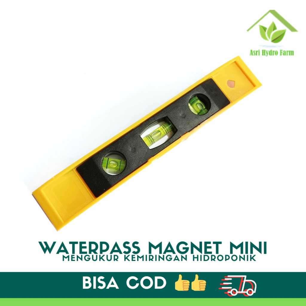Jual WATERPAS MINI MAGNET 9" pengukur kemiringan lantai di kebun ...