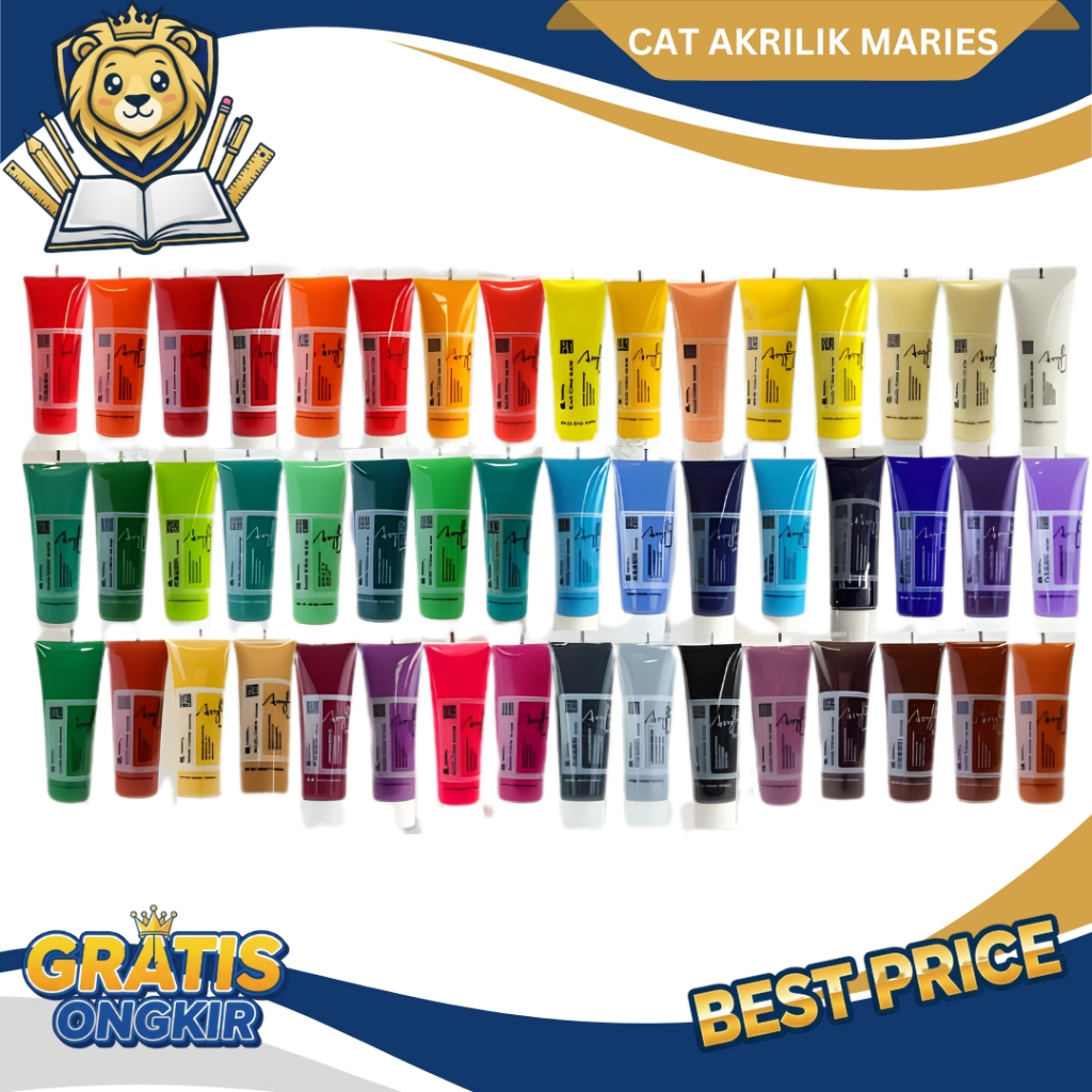 Jual Maries Cat Akrilik 36 Warna 30ML Cat Acrylic Color Lengkap Cat ...