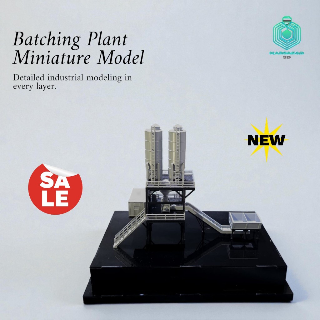 Jual Miniatur Batching Plant 3D Print – Replika Industri untuk Pajangan ...