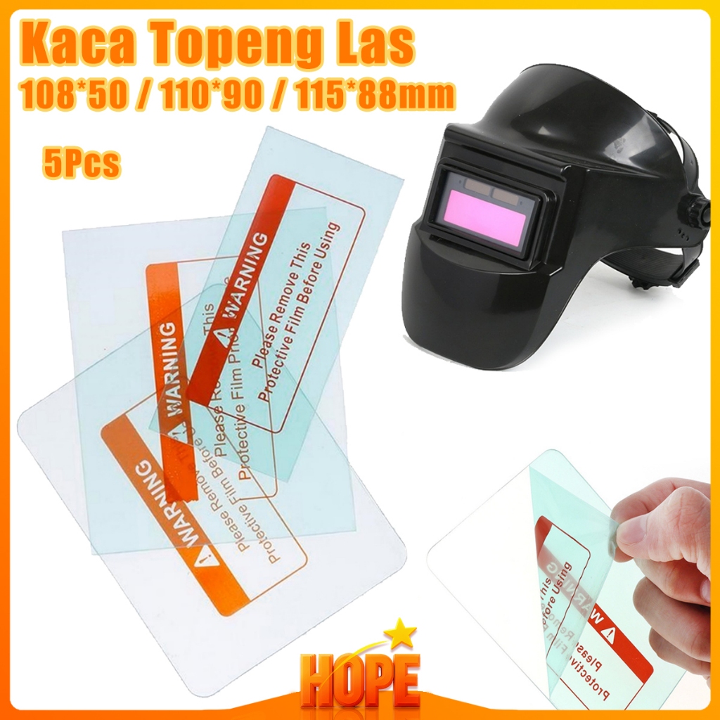 Jual 108*50mm 110*90mm 115*88mm Kaca Las Anti Gores 5Pcs Kaca Topeng ...