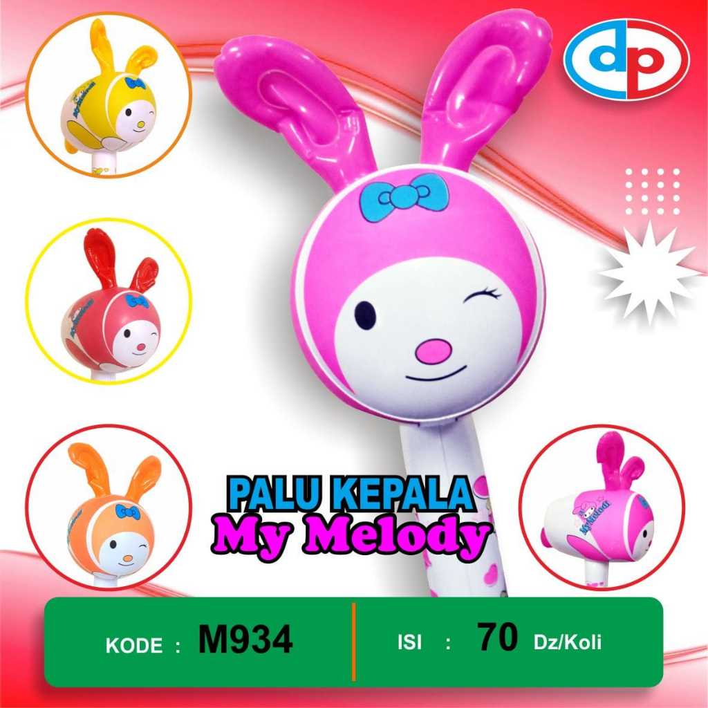 Jual 1 Lsn PALU KEPALA MELODY 45CM MAINAN TIUP | Shopee Indonesia