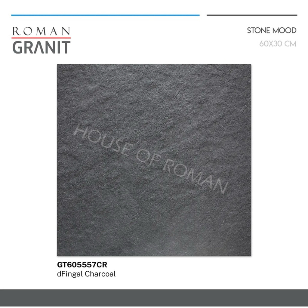 Jual Roman Granit dFinggal Charcoal 60x60/Granit Carport Hitam 60x60 ...