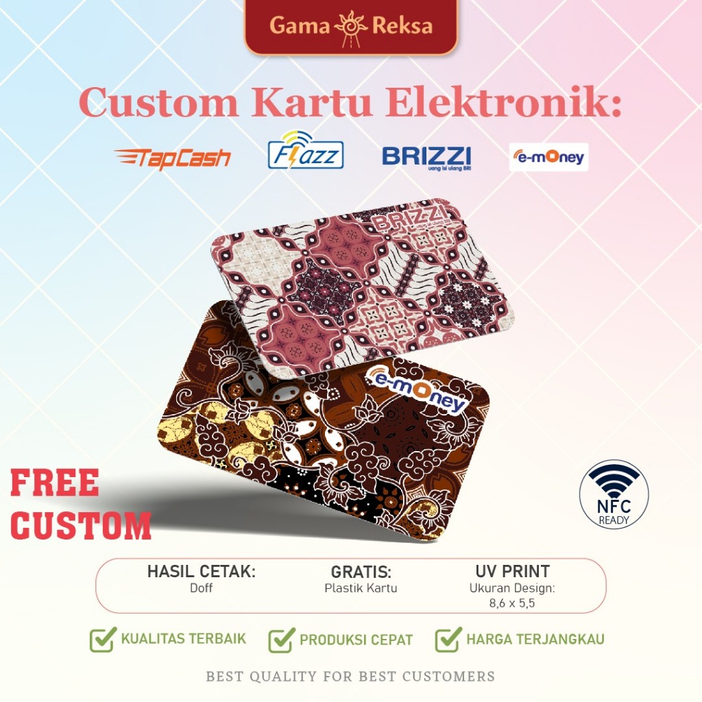 Jual ( SEHARI JADI )Costum Kartu E-Toll Emoney/Flazz/Brizzi/Tapcash ...