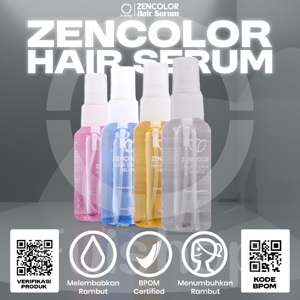 Jual BPOM Zencolor hair serum pelindung rambut treatment spray | Shopee ...