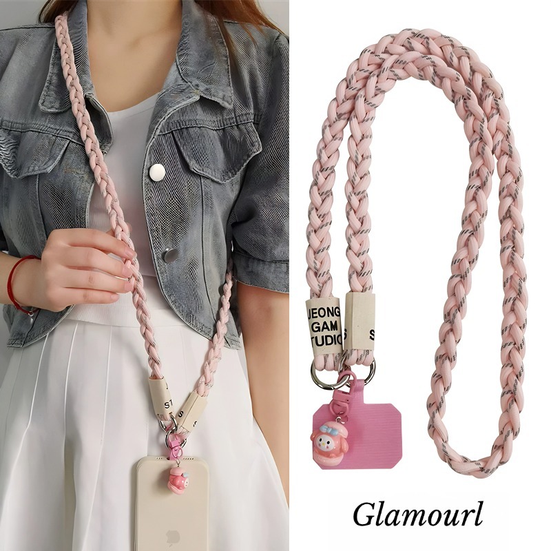 Jual Tali hp gantungan hp leher Universal Cross-body hp Lanyard Weave ...