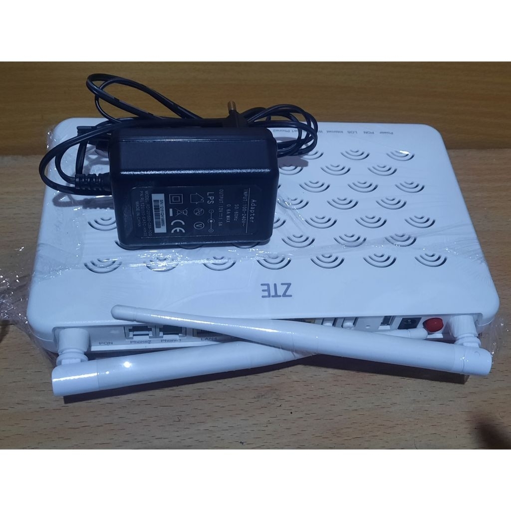 Jual MODEM WIFI ZTE ZXHN F609 GPON ONT PORT BIRU PLUS ADAPTOR | Shopee ...