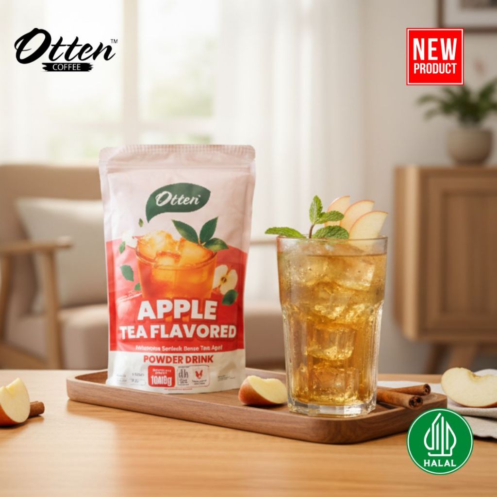 Jual Otten - Apple Tea Powder Drink / Bubuk Minuman Serbuk Teh Rasa ...