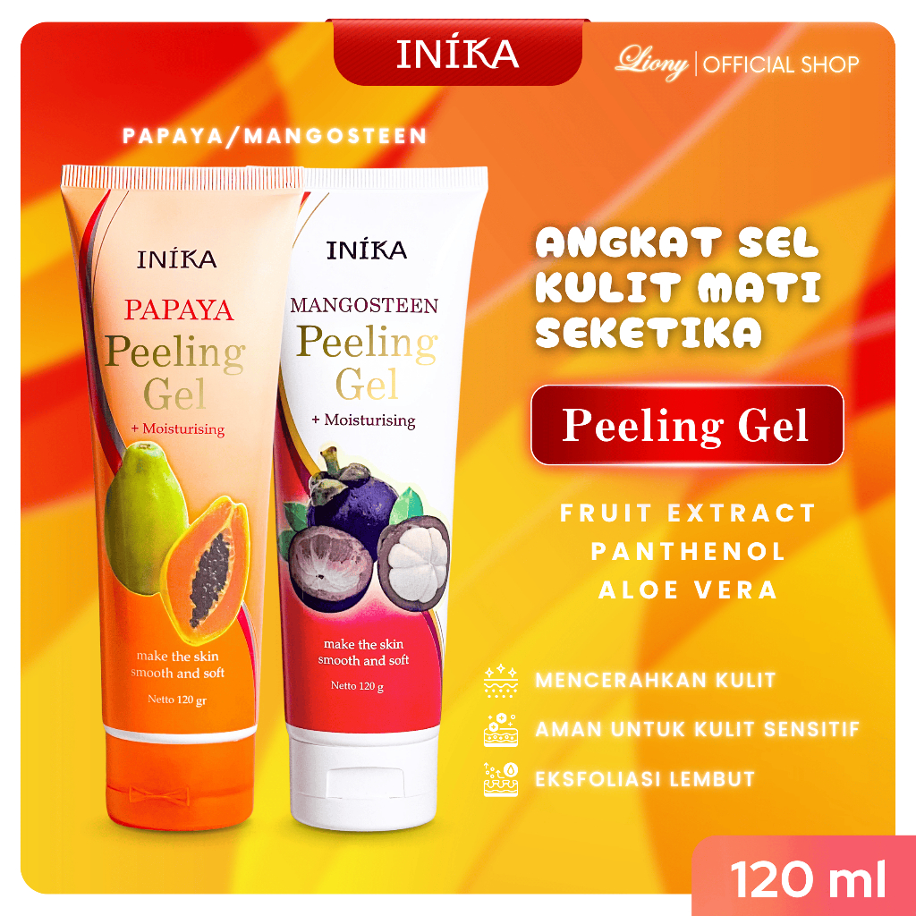 Jual INIKA Peeling Gel Skin Cleanser Eksfoliasi - Perontok Daki dan ...