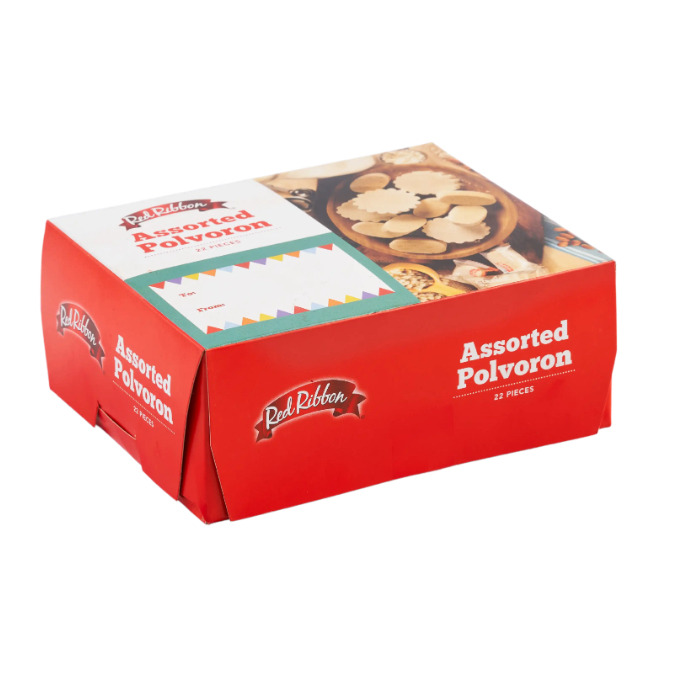 Jual Red Ribbon Polvoron Assorted isi 22pcs Khas Filipina Kue Sagu Susu ...