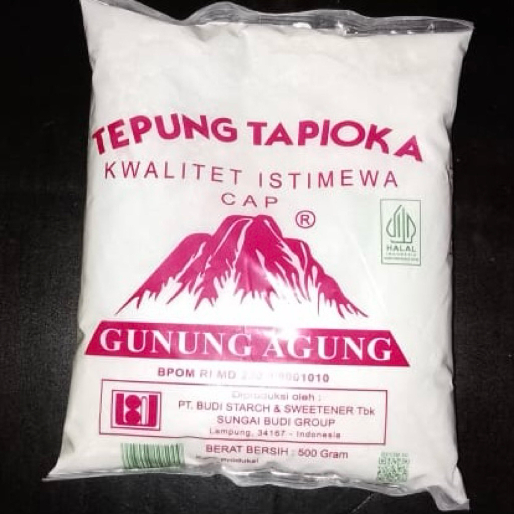 Jual TEPUNG TAPIOKA KWALITET ISTIMEWA CAP GUNUNG AGUNG 500gr | Shopee ...