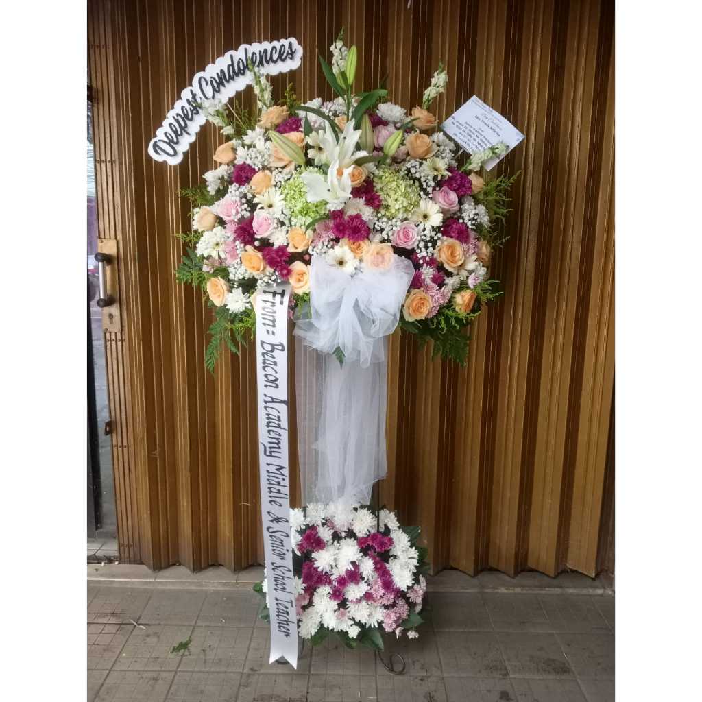Jual STANDING FLOWER DUKA CITA - STANDING DUKA CONDOLENCES - BUNGA DUKA ...
