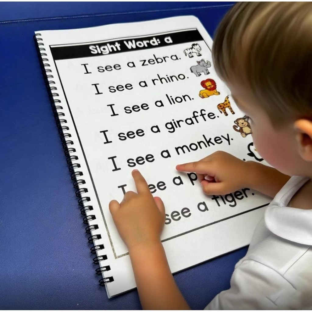 Jual Lembar Latihan Sight Words & Kalimat Pendek – Lembar Kerja Membaca ...