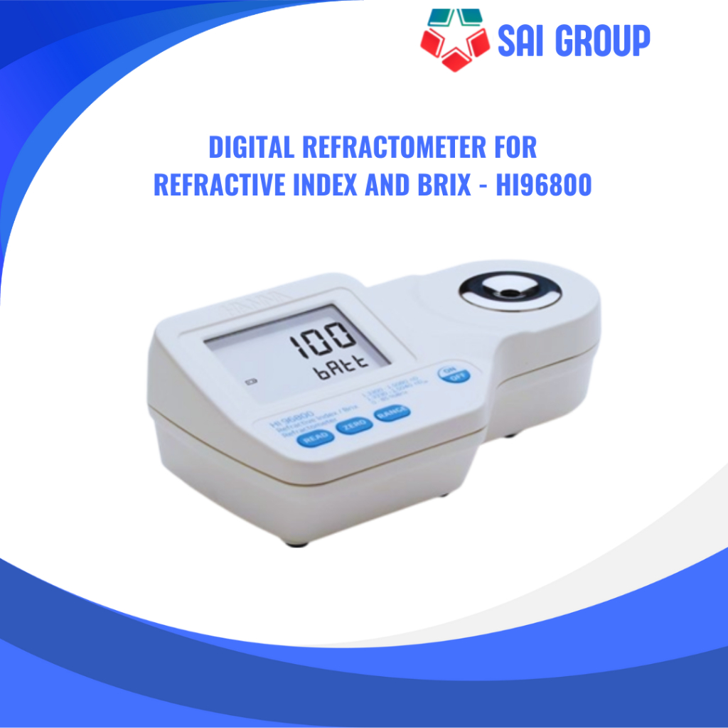Jual Digital Refractometer for Refractive Index and Brix - HI96800 ...
