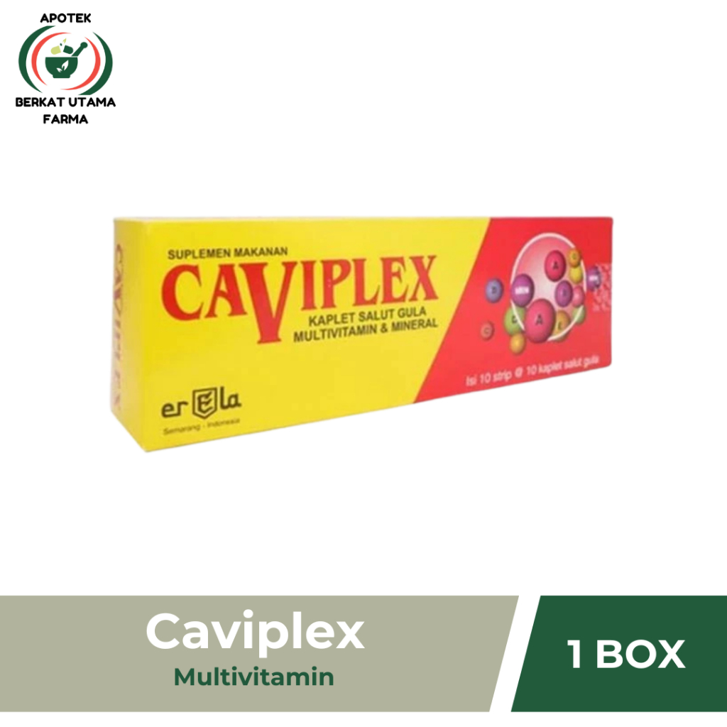 Jual Caviplex Multivitamin BOX 10 Strip 100 Kaplet | Shopee Indonesia