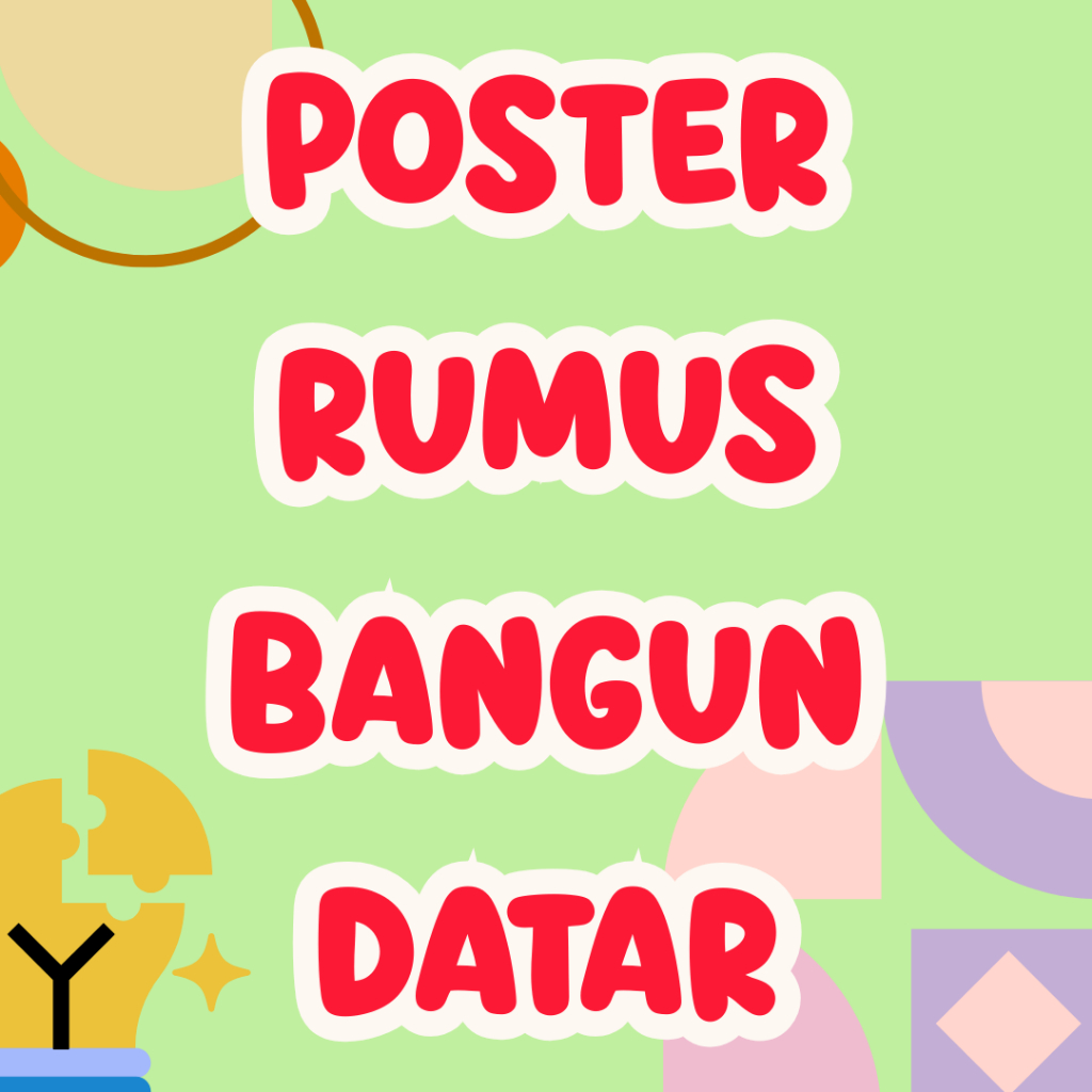 Jual Poster Rumus Bangun Datar Media Belajar Matematika | Shopee Indonesia