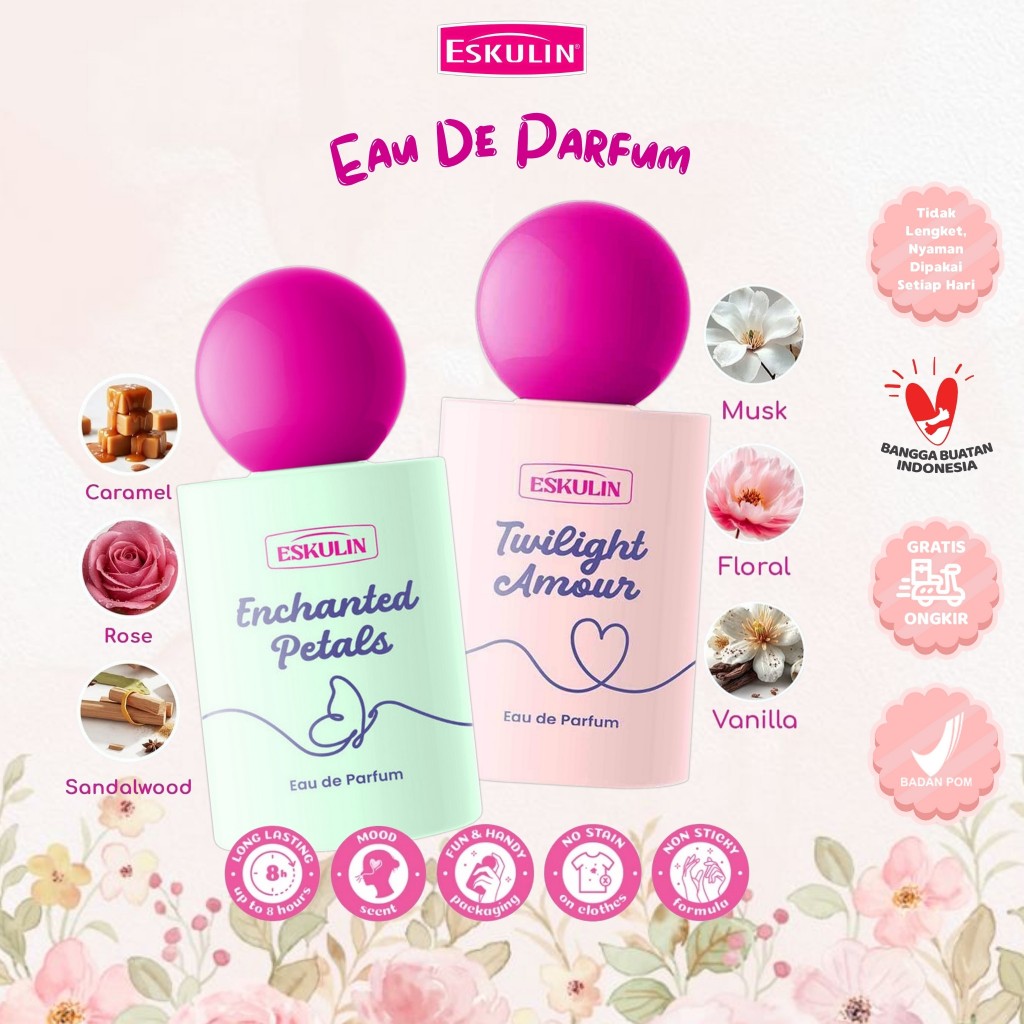 Jual ESKULIN Eau De Parfum 30ml - Twilight Amour | Enchanted Petals ...