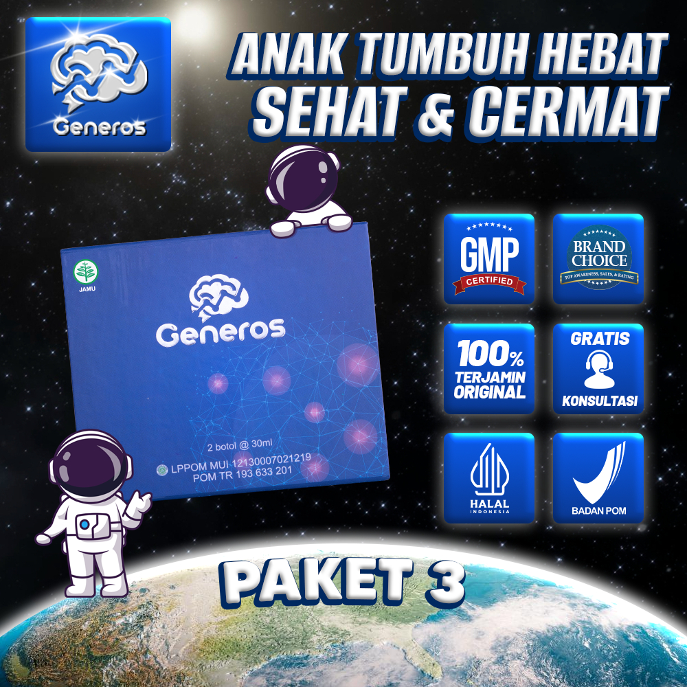 Jual DISTRIBUTOR GENEROS OFFICIAL NO 1 PAKET 3 BOX ANAK TUMBUH HEBAT ...