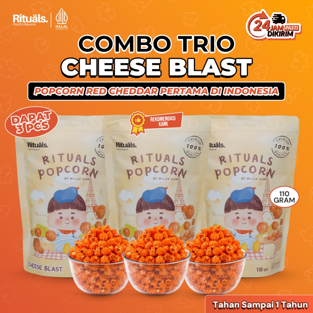 Jual Rituals Food - Popcorn Chesee Blast Combo Trio ( 3 Bungkus ...