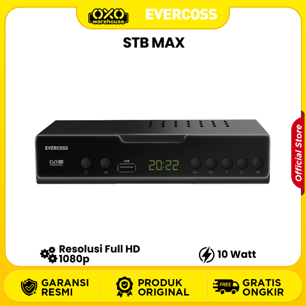 Jual EVERCROSS STB MAX – Receiver TV Digital Resolusi Full HD 1080p ...