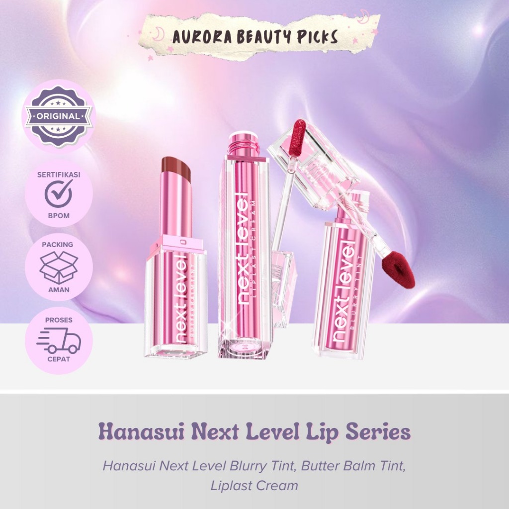 Jual Hanasui Next Level Lip Series - Blurry Tint, Butter Balm Tint ...
