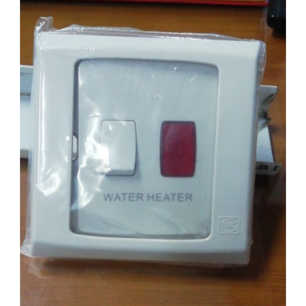 Jual saklar water heater 1 gang mk S8423 20 ampere dengan lampu neon ...