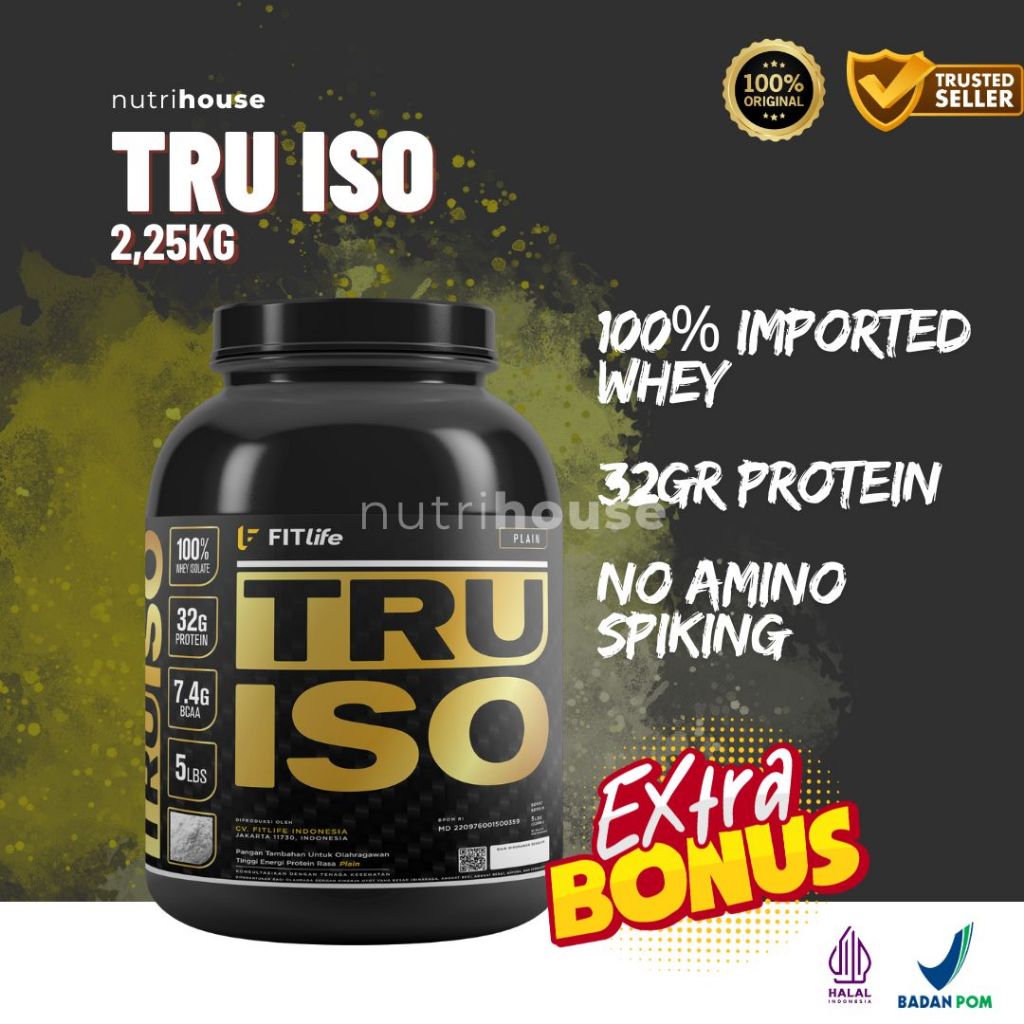 Jual FITlife TRU ISO new WPRO Isolate 5lbs 2,3kg TRUISO Whey Protein ...