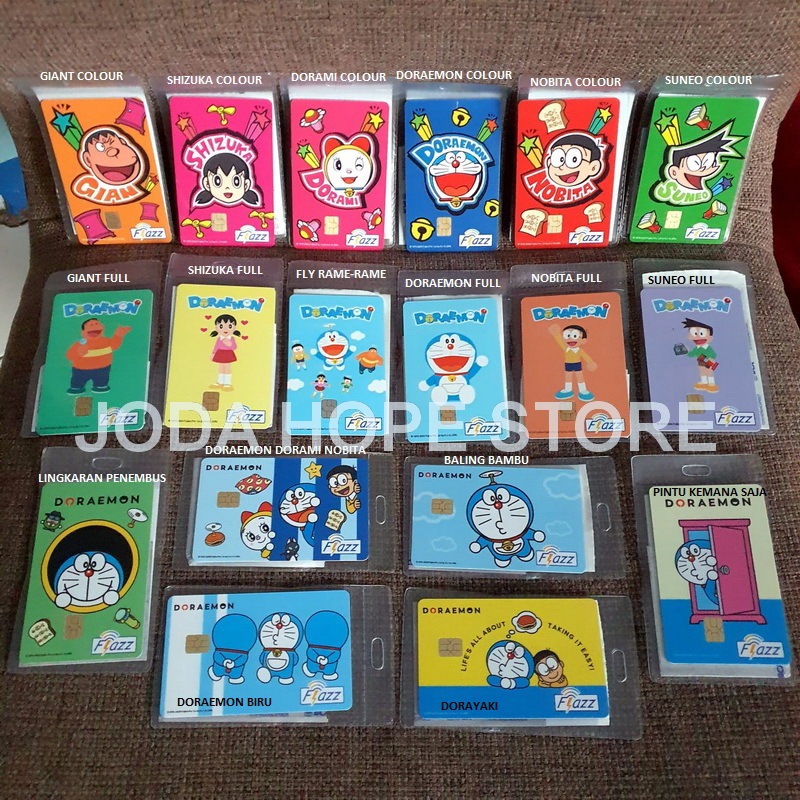 Jual Kartu Flazz Doraemon Dorami Nobita Shizuka Suneo Giant Colour Hide ...