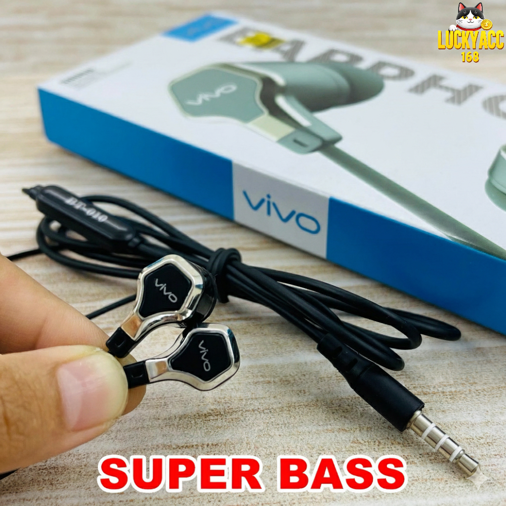 Jual Handsfree Vivo BT-10 Xtra Bass Headset Handset HI-FI Sound Clear ...