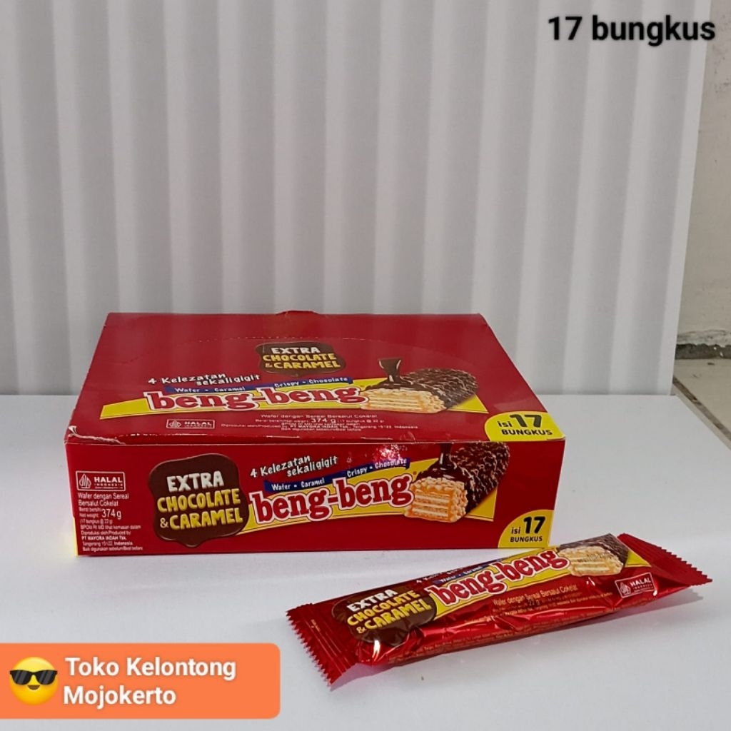Jual Beng-beng Extra Chocolate & Caramel isi 17 bungkus | Shopee Indonesia
