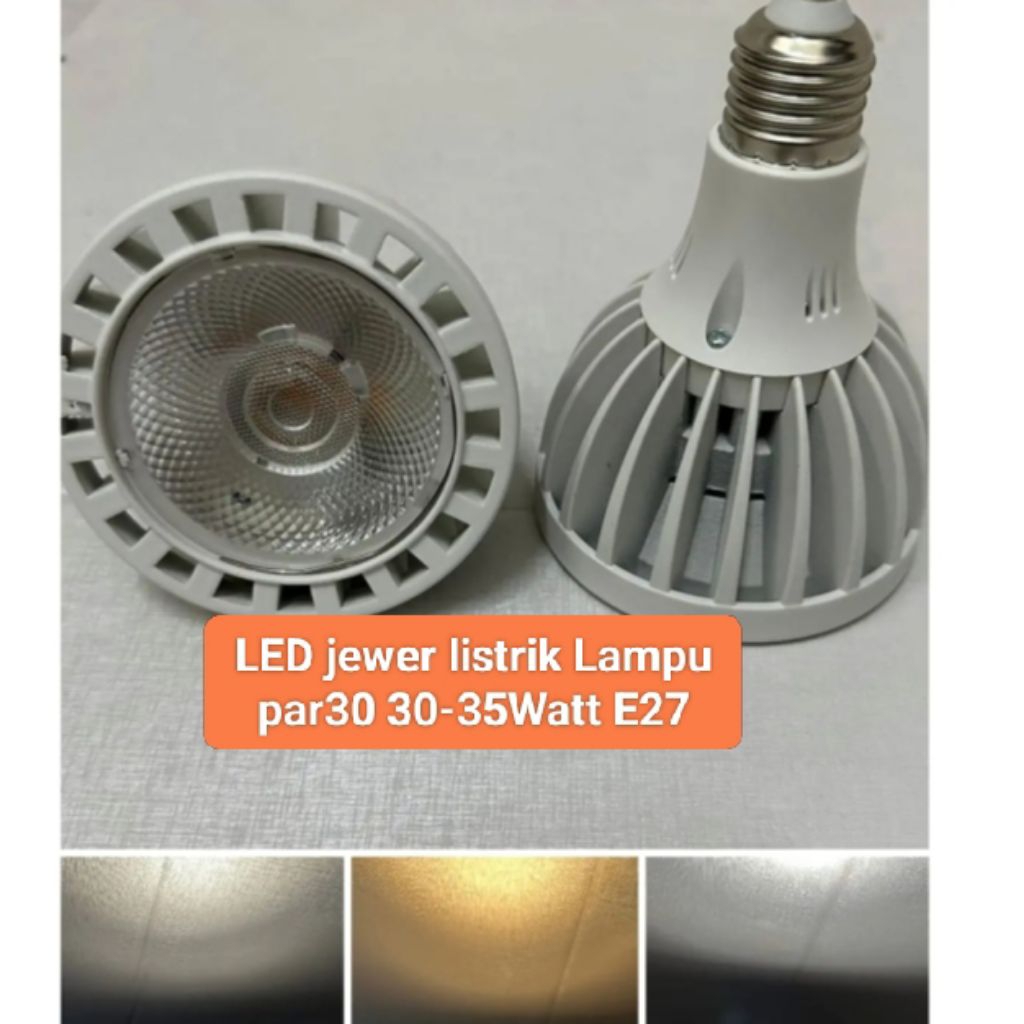 Jual Lampu led par 30 35watt cob E27 Spotlight Putih Warmwhite Naturl ...