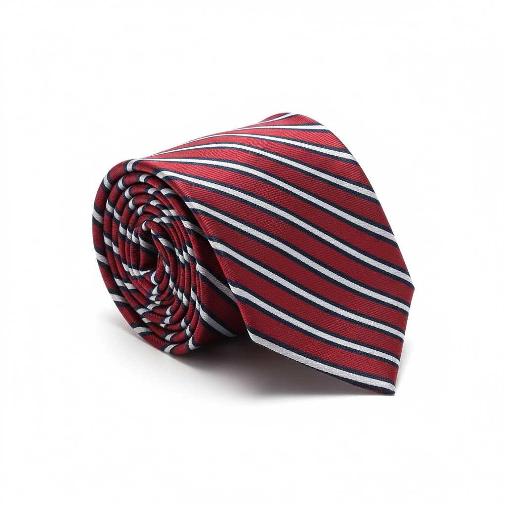 Jual Dasi Pria Motif Elegant Neck Tie Ukuran 8cm Warna Merah Salur ...