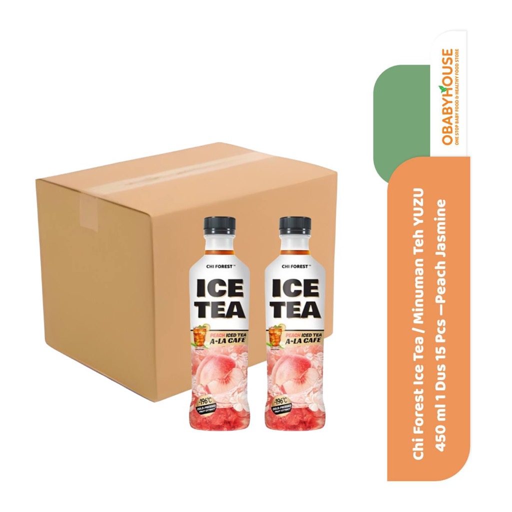 Jual Chi Forest Ice Tea / Minuman Teh YUZU 450 ml 1 Dus 15 Pcs - Peach ...