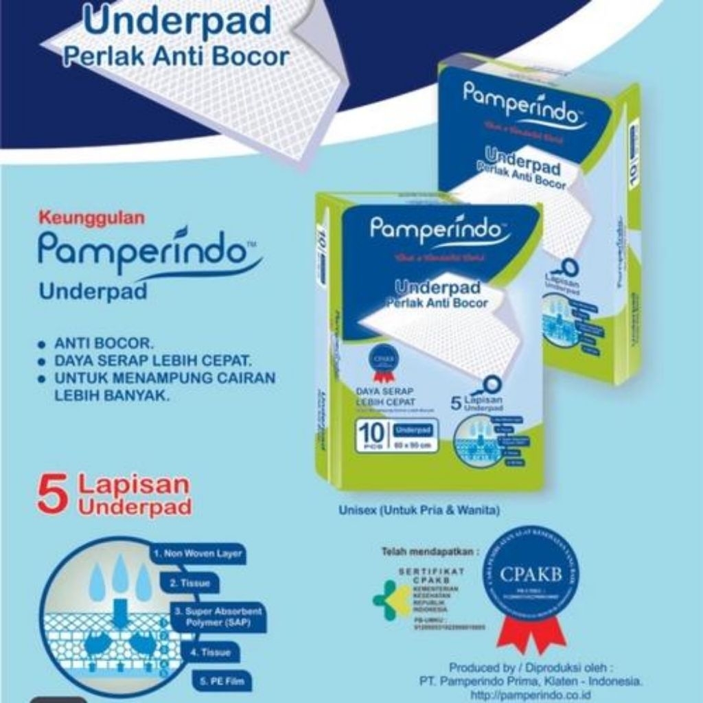 Jual Underpad Pamperindo (Perlak) | Shopee Indonesia