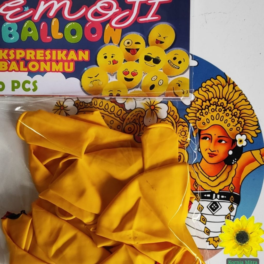 Jual Balon Emogi Kuning Lucu isi 10 pcs | Shopee Indonesia