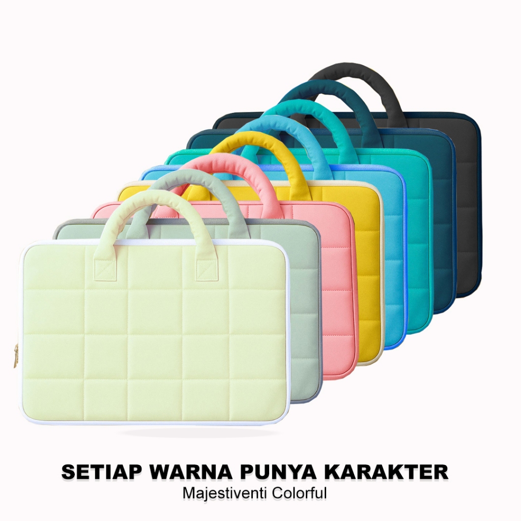 Jual Majestiventi 06 Tas Laptop Puffy Tas Laptop Wanita Softcase Laptop ...