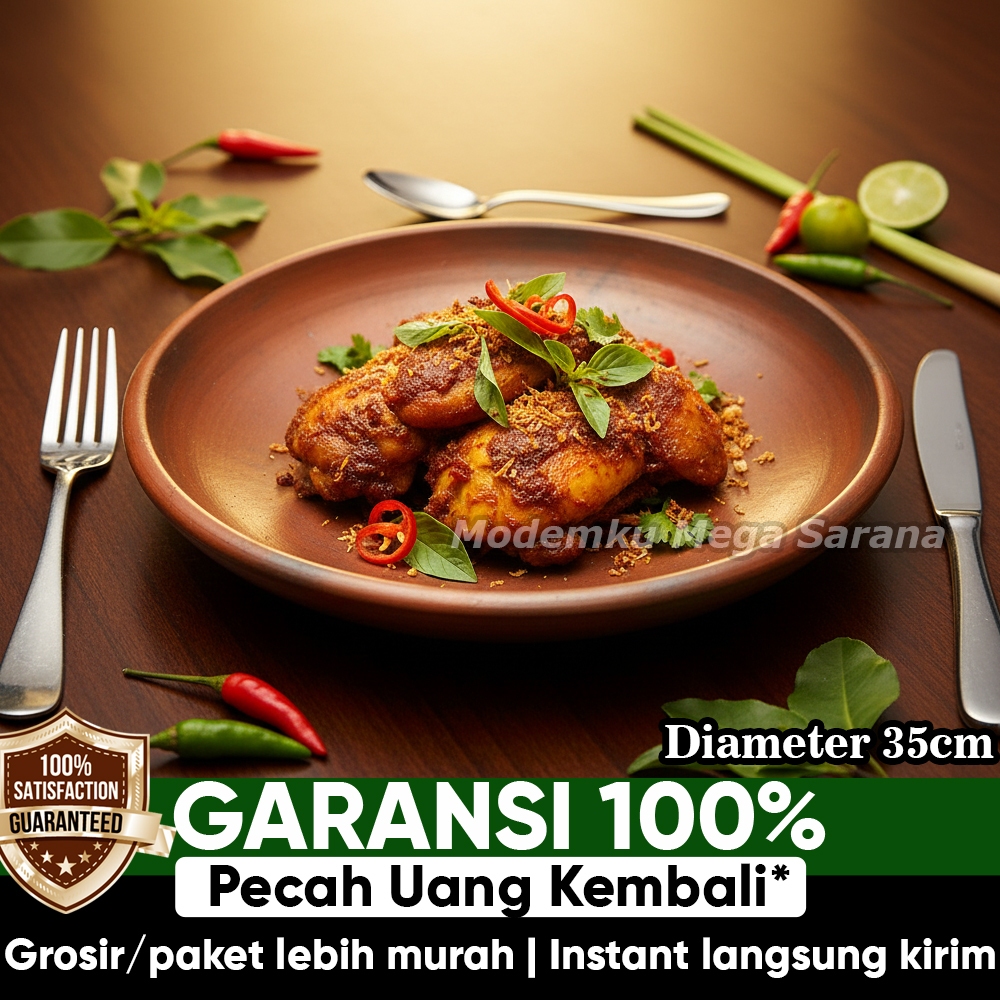 Jual Cobek Jumbo Besar Tanah Liat Layah Cobek Bakar Sambal Gami Piring ...