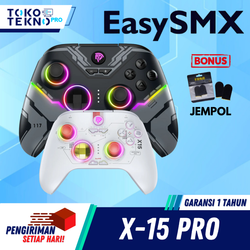 Jual EasySMX / Easy-SMX / Easy SMX X15 / X-15 Wireless PC Gamepad with ...