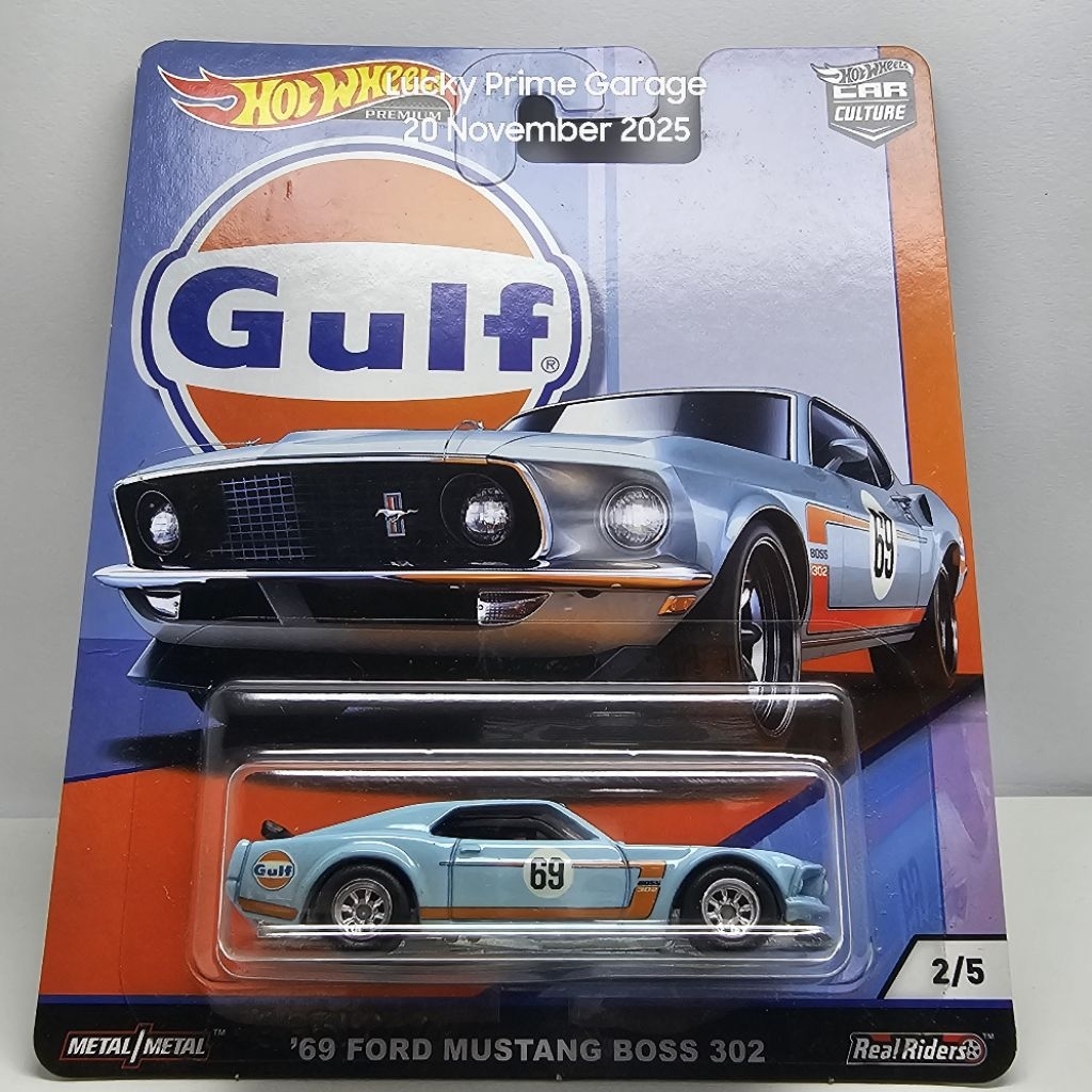 Jual Hot wheels premium 69 ford mustang boss edisi hw car culture thn ...