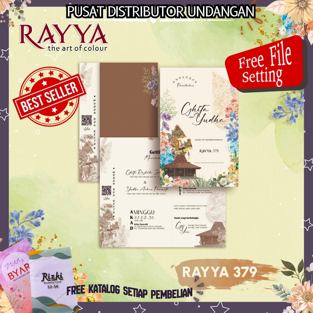 Jual Blangko Rayya 379 Kosongan Diskon 50% | blangko wayang | undangan ...