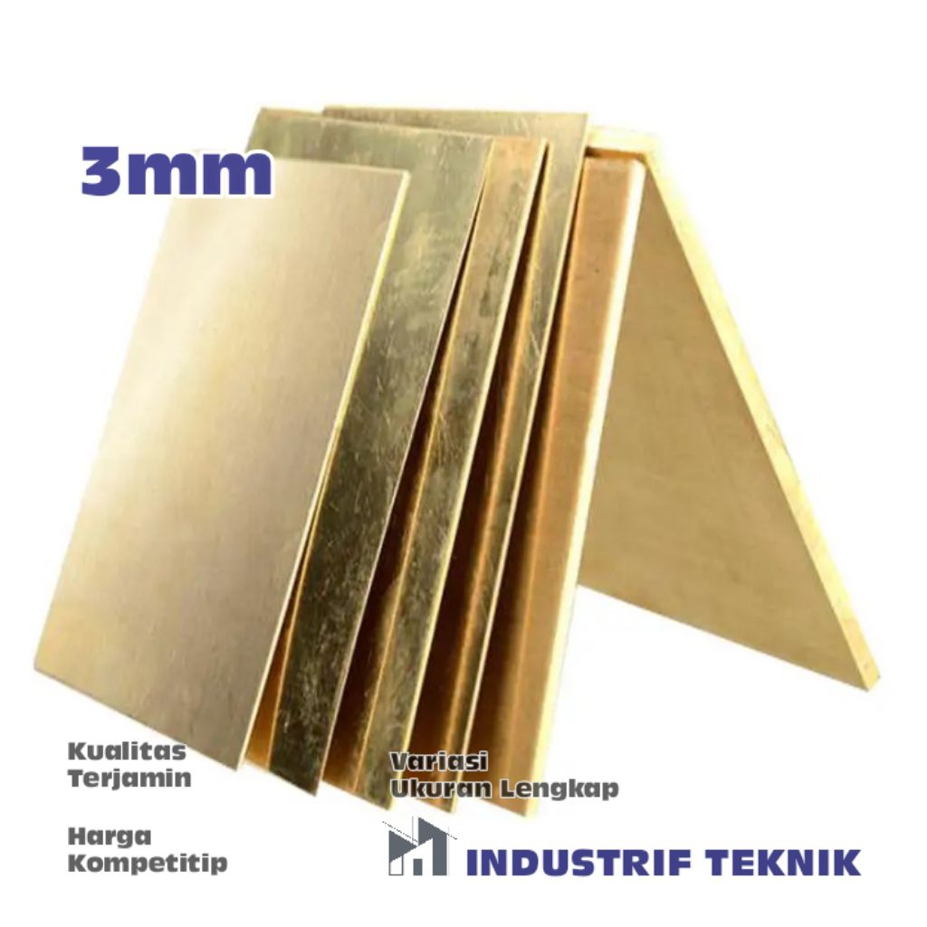 Jual Plat kuningan uk 3mm x 360mm x 1200mm | Shopee Indonesia