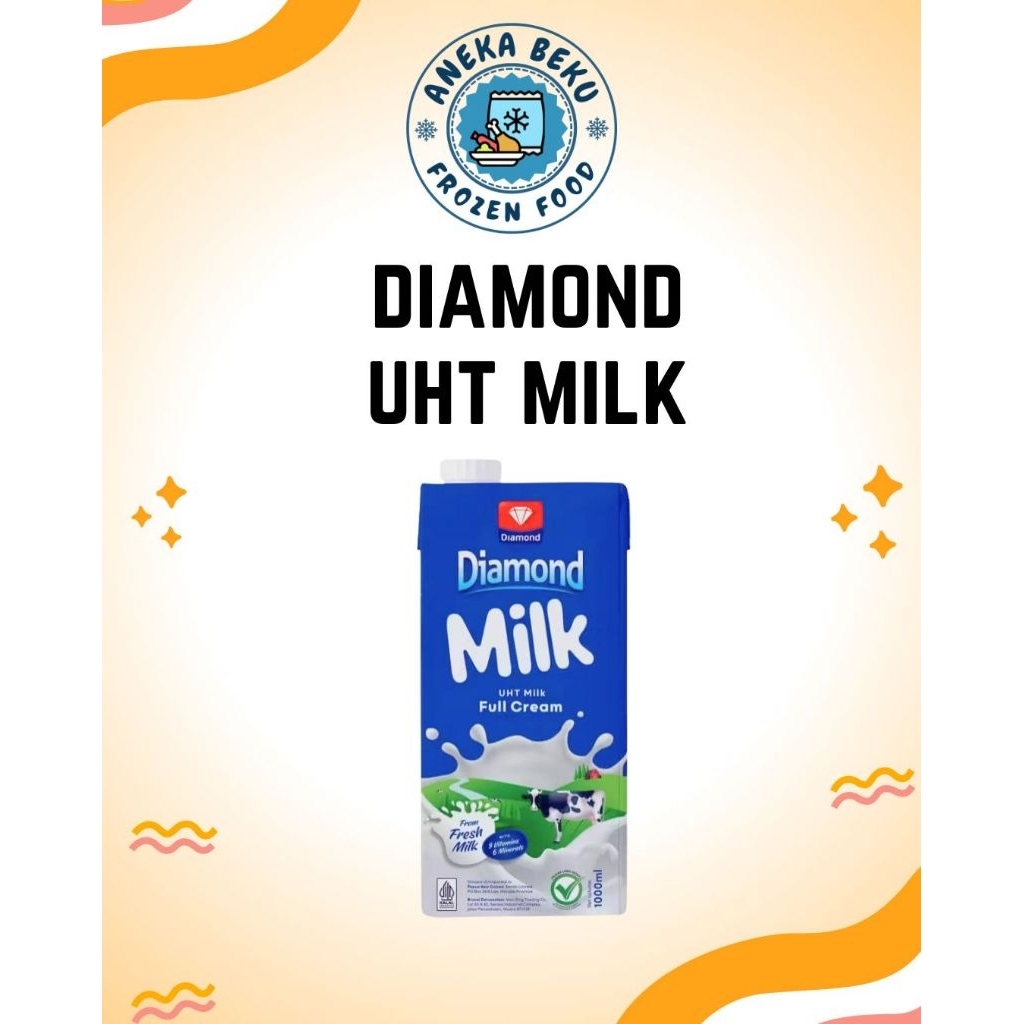 Jual diamond susu uht milk 1L full cream | Shopee Indonesia