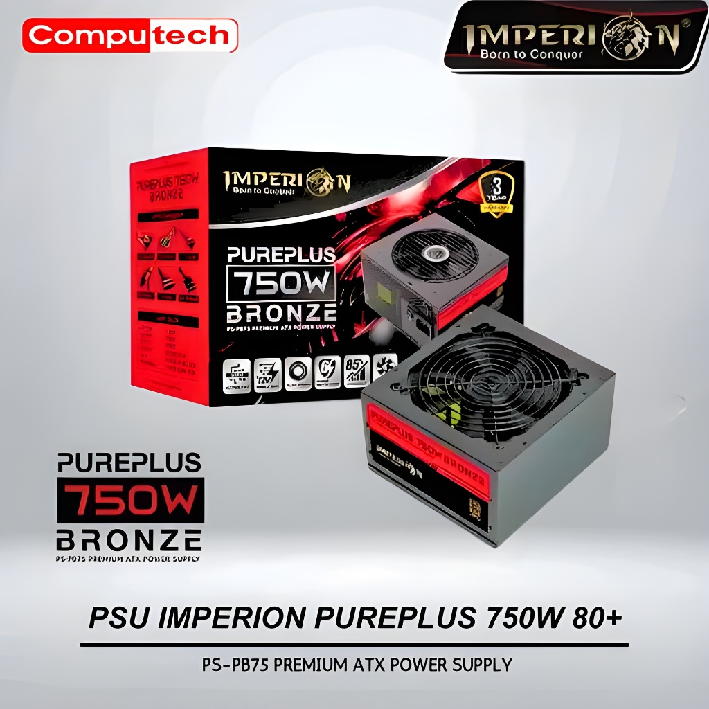 Jual Power Supply / PSU Imperion Pureplus 750W 80+ Bronze | Shopee ...